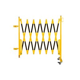 Dancop Montagekit f&uuml;r Sperrpfosten 70 x 70 mm (gelb-schwarz / inkl. Scherengitter 3600 mm)