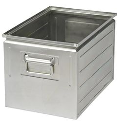 Stapelkasten aus Stahlblech, Volumen ca. 35 l, verzinkt kaiserkraft