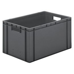 Euro-Format-Stapelbehälter, Wände und Boden geschlossen, LxBxH 600 x 400 x 320 mm, grau, VE 5 Stk kaiserkraft
