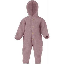 Engel Baby Overall mit Kapuze Wollfleece rosenholz melange - Gr&ouml;&szlig;e 74/80 575722