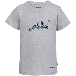 Vaude Kids Lezza T-Shirt grey-melange - Gr&ouml;&szlig;e 110/116 Kinder 42023