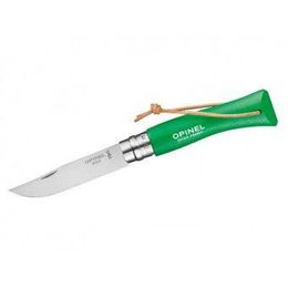 Opinel Messer mit Lederriemen dark green - Gr&ouml;&szlig;e No.07 - 7,8cm 254488