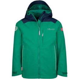 Trollkids Kids Bergen Jacket pepper green/navy - Gr&ouml;&szlig;e 92 Kinder 610