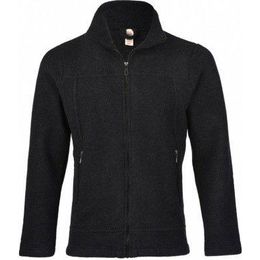 Engel Jacke Merino Wollfleece schwarz melange - Gr&ouml;&szlig;e 54/56 584430