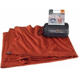 Cocoon Merino Wool/Silk Travel Blanket dark terracotta - Gr&ouml;&szlig;e 180x140 cm MWSB98
