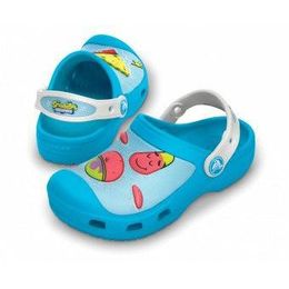 Crocs Kids Custom Clog sponge bob blue/white - Gr&ouml;&szlig;e 22-24 Kinder 12181-C06/07