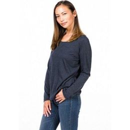 super.natural Womens Essential Scoop LS 175 navy blazer melange - Gr&ouml;&szlig;e XS SNW011280