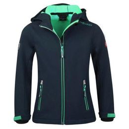 Trollkids Girls Trollfjord Jacket navy/mint - Gr&ouml;&szlig;e 98 Kinder 175