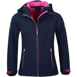 Trollkids Girls Trollfjord Jacket navy/magenta - Gr&ouml;&szlig;e 104 Kinder 175