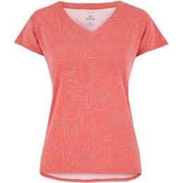 Sherpa Adventure Gear Neha V-Neck Tee Women sorbet leaf - Gr&ouml;&szlig;e L SW21019