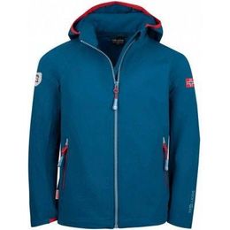 Trollkids Kids Kvalvika Jacket petrol/red - Gr&ouml;&szlig;e 104 Kinder 328