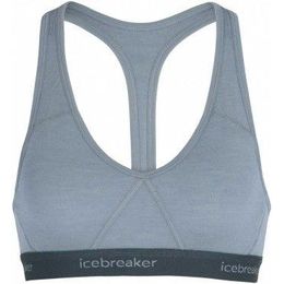 Icebreaker Sprite Racerback Bra Women gravel/serene blue - Gr&ouml;&szlig;e XS 103020