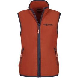 Trollkids Kids Arendal Vest red clay/mystic blue - Gr&ouml;&szlig;e 128 Kinder 134