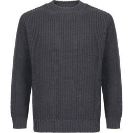 IrelandsEye Crosshaven Ribbed Crew Neck Sweater Men graphite - Gr&ouml;&szlig;e M A746