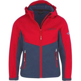 Trollkids Kids Kristiansand Jacket bright red/mystic blue - Gr&ouml;&szlig;e 104 Kinder 320