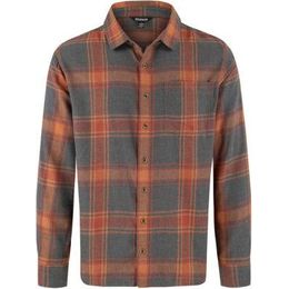 Sherpa Adventure Gear Batsa Eco Long Sleeve Shirt clay red plaid - Gr&ouml;&szlig;e L SM12031