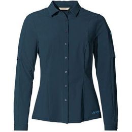 Vaude Womens Farley Stretch Shirt dark sea - Gr&ouml;&szlig;e 36 Damen 43086