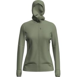 Icebreaker Womens Quantum IV LS Zip Hoodie lichen A74 - Gr&ouml;&szlig;e L 0A56XR