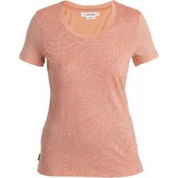 Icebreaker Womens Tech Lite III SS Scoop Tee Through Woods glow - Gr&ouml;&szlig;e M 0A56YB