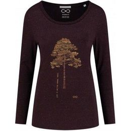 Blue Loop Originals Denimcel Stretch LS Big Tree Women wine B079 - Gr&ouml;&szlig;e S WSBTL00222