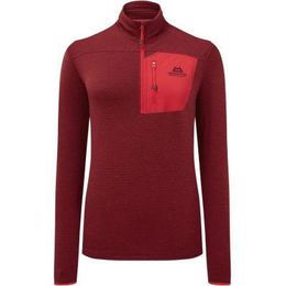 Mountain Equipment Lumiko Women Zip-T rhubarb/capsicum - Gr&ouml;&szlig;e 14 UK Damen 005369