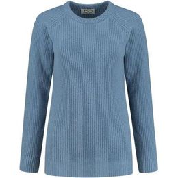 Blue Loop Originals Essential Crewe Sweater Women light blue melange B233 - Gr&ouml;&szlig;e L WSW00421
