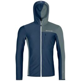 Ortovox Fleece Light Grid Hooded Jacket deep ocean - Gr&ouml;&szlig;e XL 87077