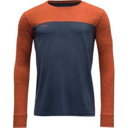 DEVOLD Norang 150 Man Shirt brick melange/night - Gr&ouml;&szlig;e S GO180224B