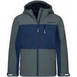Trollkids Kids Bergsfjord Winter Softshell Jacket ivy/navy - Gr&ouml;&szlig;e 140 Kinder 465