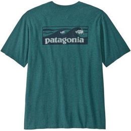 Patagonia M's Boardshort Logo Pocket Responsibili-Tee wetland blue WLDB - Gr&ouml;&szlig;e M 37655
