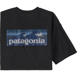 Patagonia M's Boardshort Logo Pocket Responsibili-Tee ink black INBK - Gr&ouml;&szlig;e S 37655