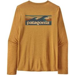 Patagonia M's LS Cap Cool Daily Graphic Shirt Waters bsl pufferfish gold BSPX - Gr&ouml;&szlig;e S 45170