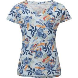 Sherpa Adventure Gear Neha V-Neck Tee Women seaport blue peacock - Gr&ouml;&szlig;e S SW21019