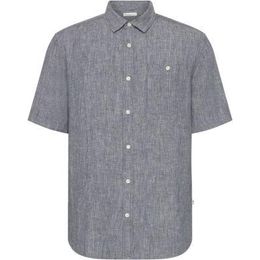 KnowledgeCotton Apparel Linen Short Sleeve Shirt vintage indigo - Gr&ouml;&szlig;e XXXL 1090064