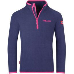 Trollkids Kids Nordland Half Zip deep violet/dark pink - Gr&ouml;&szlig;e 116 Kinder 707