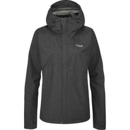 Rab Downpour Eco Jacket Womens black BL - Gr&ouml;&szlig;e 8 UK Damen AQWG83