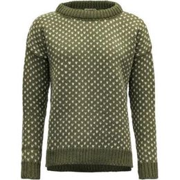 DEVOLD Nordsjo Woman Sweater Crew Neck olive - Gr&ouml;&szlig;e L TC341735S