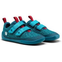 Affenzahn Barfu&szlig;schuh Knit Happy Hai blau - Gr&ouml;&szlig;e 30 Kinder 00397