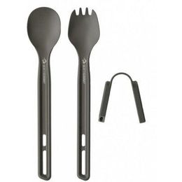 Sea To Summit Frontier UL Cutlery Set 2 Piece: Long Handle Spoon + Spork - grey ACK034021121703