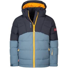 Trollkids Kids Gryllefjord Jacket black/steel blue/mango - Gr&ouml;&szlig;e 104 Kinder 365
