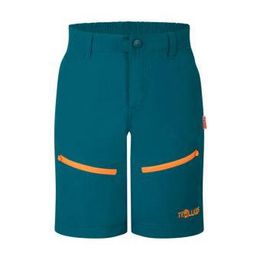 Trollkids Kids Seiland Shorts lagoon green/sahara sunset - Gr&ouml;&szlig;e 164 Kinder 692
