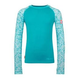 Trollkids Girls Haukland Shirt dark turqouise/lagoon blue - Gr&ouml;&szlig;e 152 Kinder 687