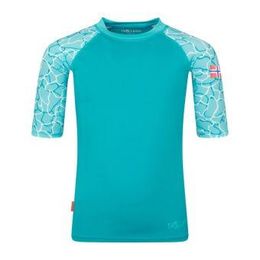 Trollkids Girls Haukland T dark turqouise/lagoon blue - Gr&ouml;&szlig;e 128 Kinder 689