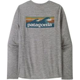 Patagonia M's LS Cap Cool Daily Graphic Shirt Waters abalone blue/feather g BLAF - Gr&ouml;&szlig;e XL 45170
