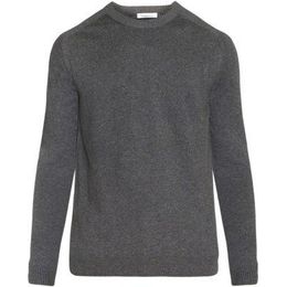 KnowledgeCotton Apparel Merino Knit Crew dark gray melange - Gr&ouml;&szlig;e XL 1080068