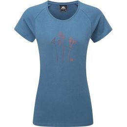 Mountain Equipment Mountain Flower Womens Tee stellar blue - Gr&ouml;&szlig;e 16 UK Damen 007871
