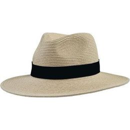 P.A.C. Ecuador Panama Straw Hat light beige/total black - Gr&ouml;&szlig;e S/M 30541004