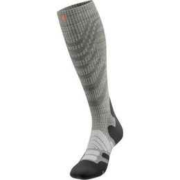 Bauerfeind Outdoor Merino Compression Sock Women S 27-33cm Umfang - stone grey - Gr&ouml;&szlig;e 35-38