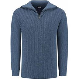 Blue Loop Originals Essential Nautic Sweater sea blue B033 - Gr&ouml;&szlig;e M MESN01224