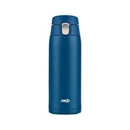 Emsa TRAVEL MUG light Thermobecher dunkelblau, 0,4 Liter, Flip-Deckel